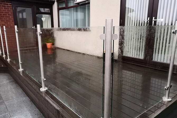 Stainless Steel End Post | Cocklestorm Fencing Ltd