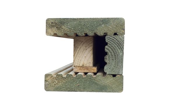 End Continental Planed Fence Post Extension (Pressure Treated ...